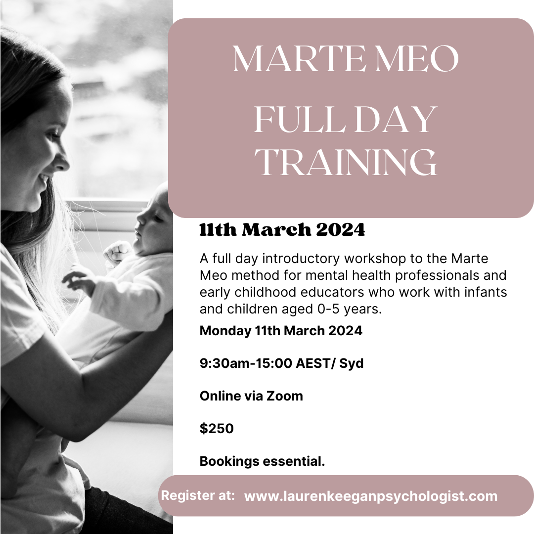 Marte Meo Introductory Training Online March 2024 | Lauren Keegan